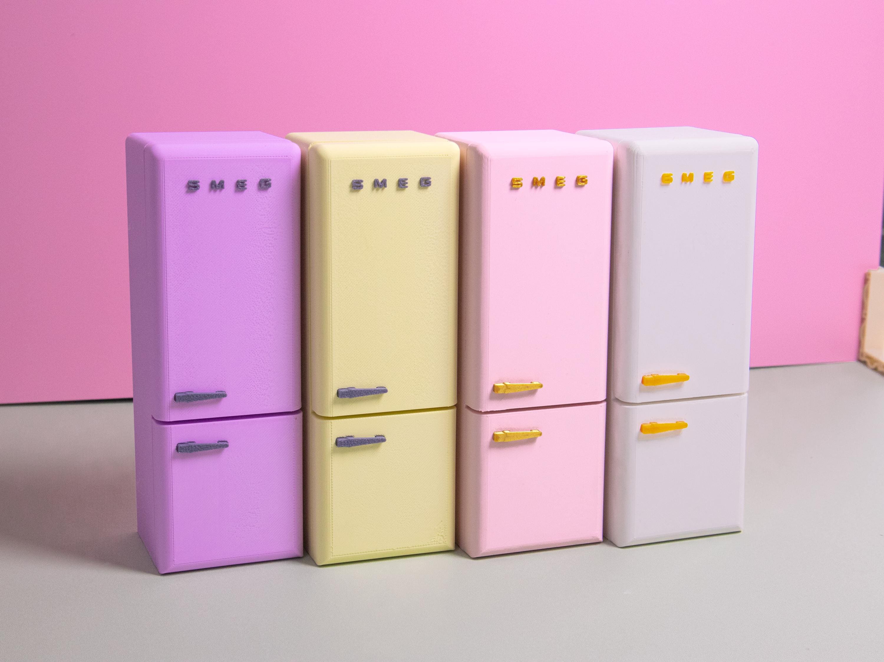 SMEG Fridge | 1:12 Scale | Dollhouse Miniature | Tiny Furniture | Retro ...
