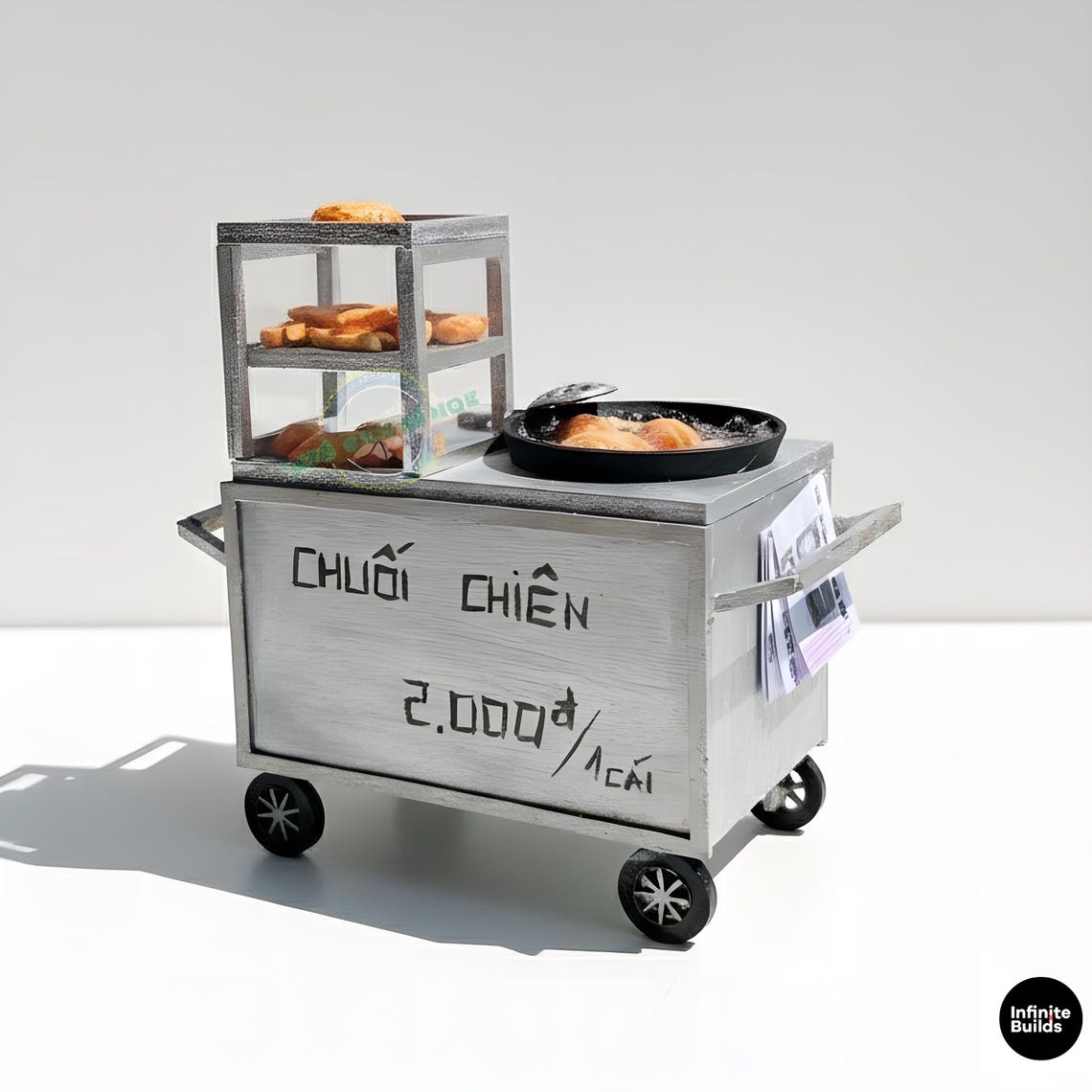 Miniature Vietnamese Fried Banana Cart DIY Kit: MDF Craft Project - Etsy