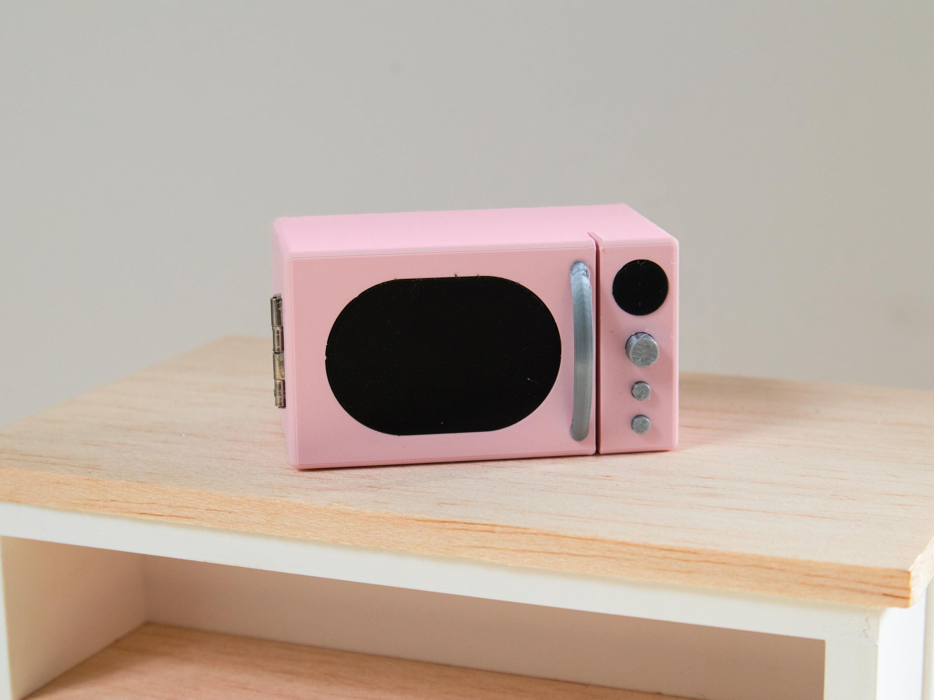 Miniature Retro Microwave | 1:12 Scale | Kitchen Appliance | Miniature ...