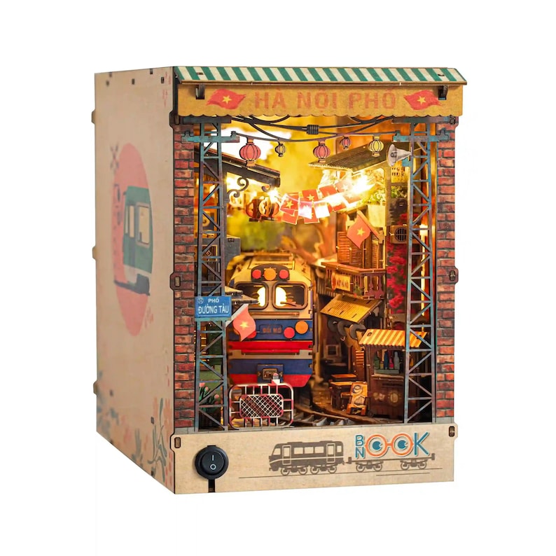 Hanoi Train Street DIY Book Nook Kit | Vietnamese Street Scene ...