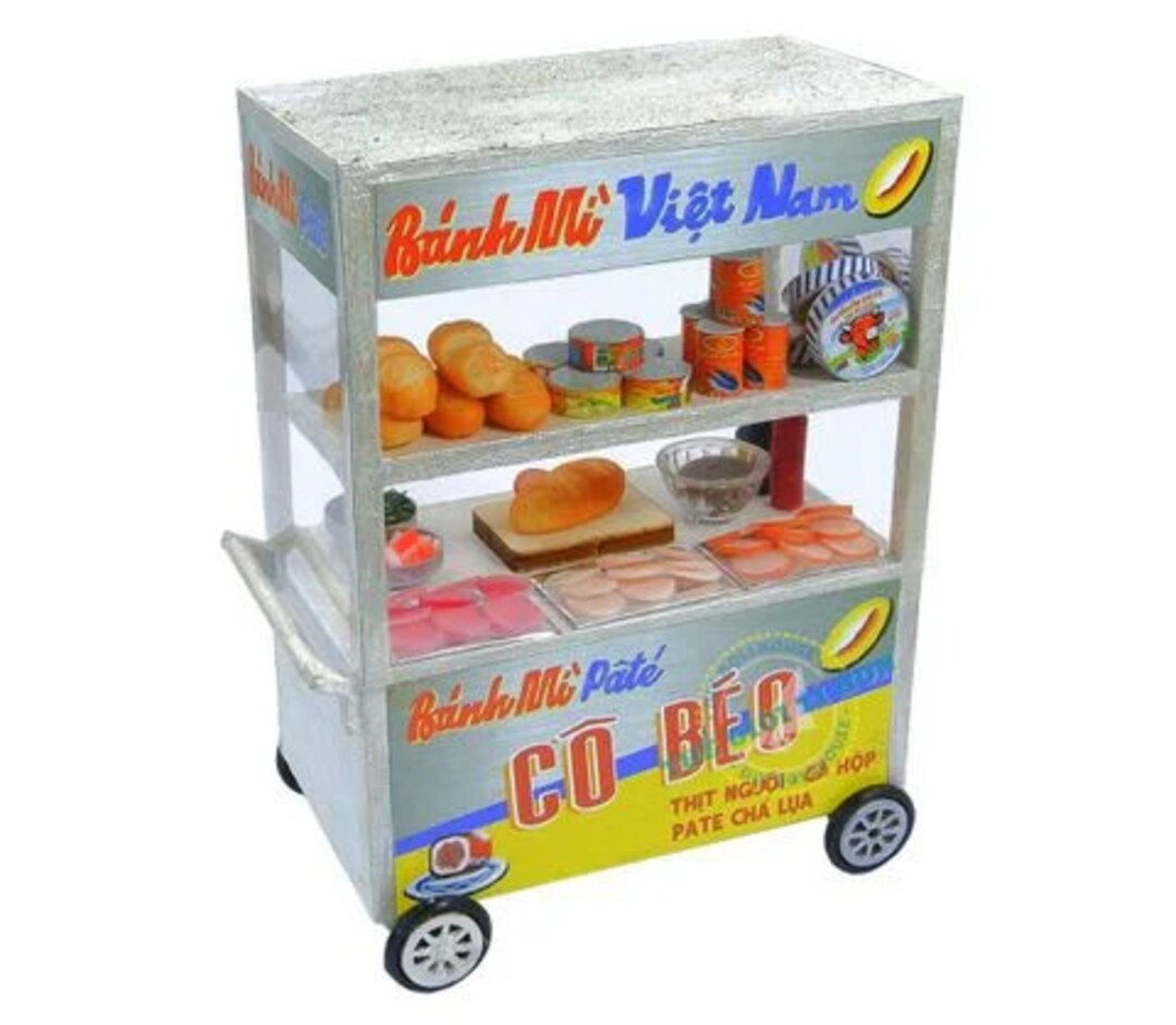 Banh Mi Cart DIY Kit Xe Bánh Mì Ngày Nay 3D Wooden Puzzle Travel ...