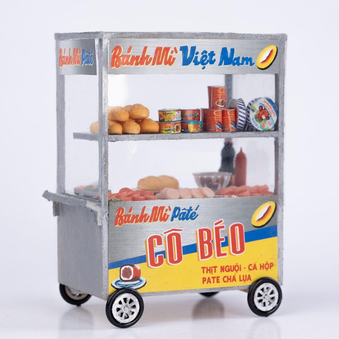 Modern Banh Mi Cart DIY Kit: 3D Wooden Puzzle, Vietnam Souvenir - Etsy