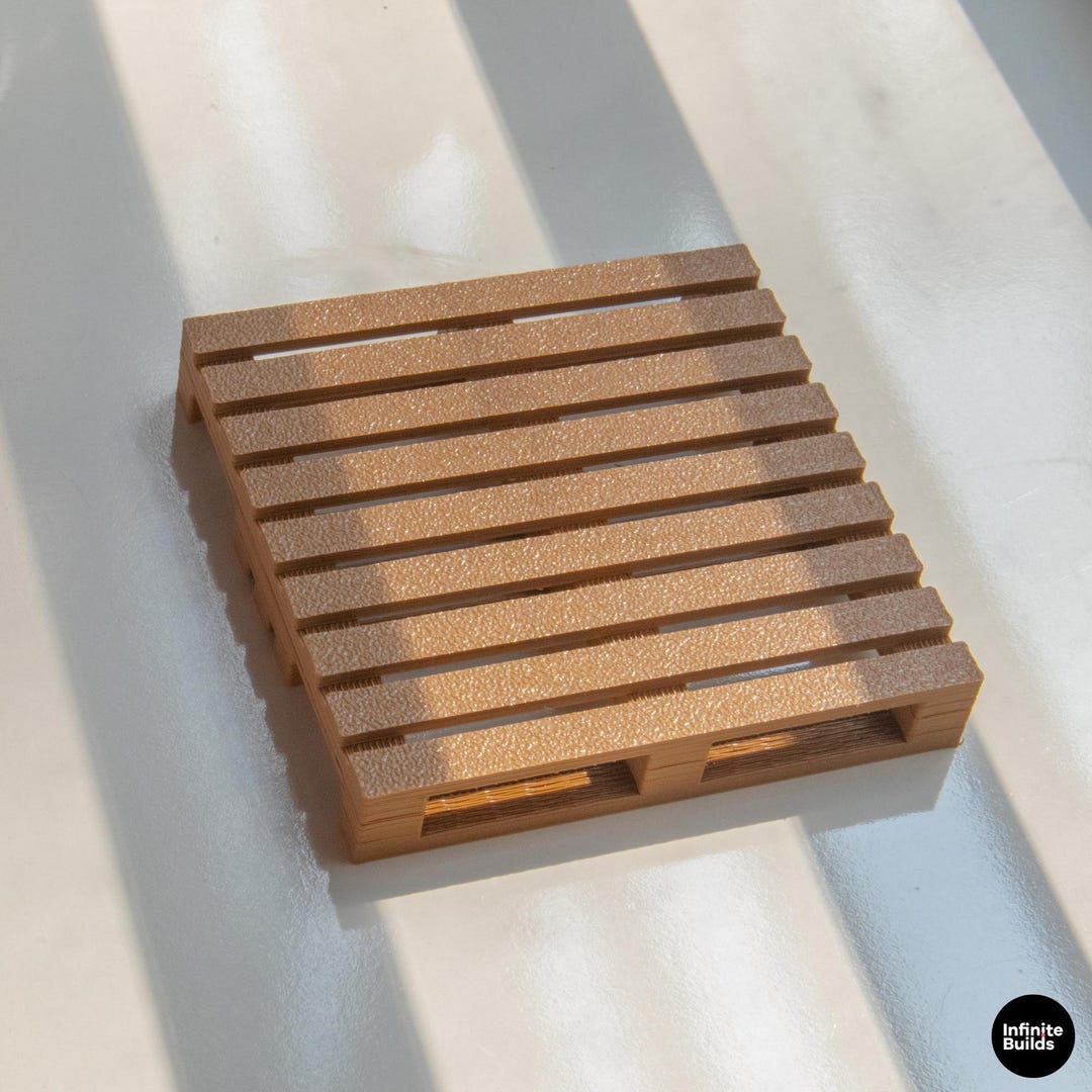 Mini Pallet 1:12 | 3D Printed Miniature | Dollhouse Industrial Decor ...