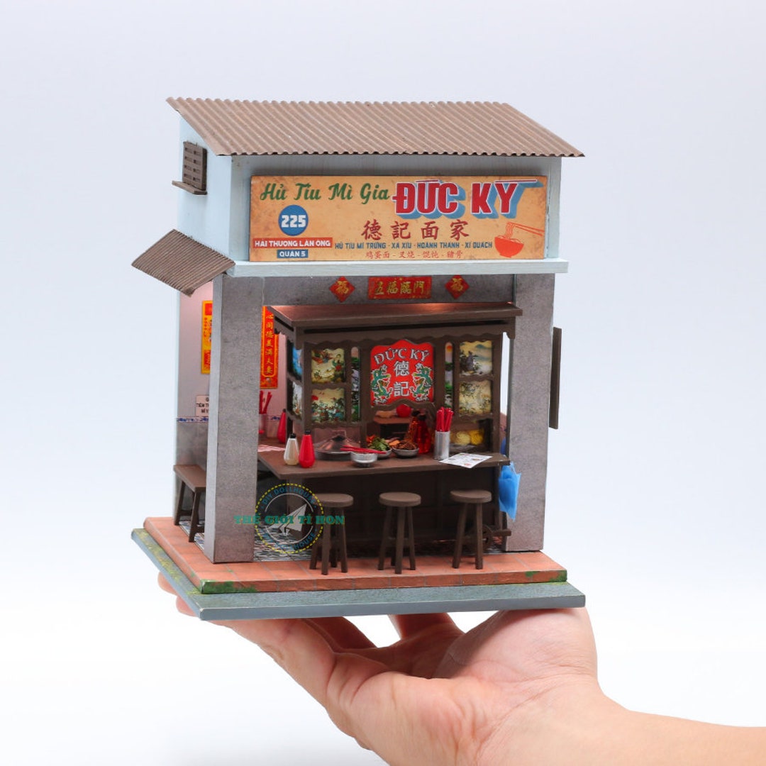 Vintage Vietnamese Noodle Shop DIY Kit | 3D Wood Puzzle | Travel ...
