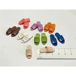 Miniature Vietnamese Honeycomb Sandals | 1:10 Scale Pair | Multi-color ...
