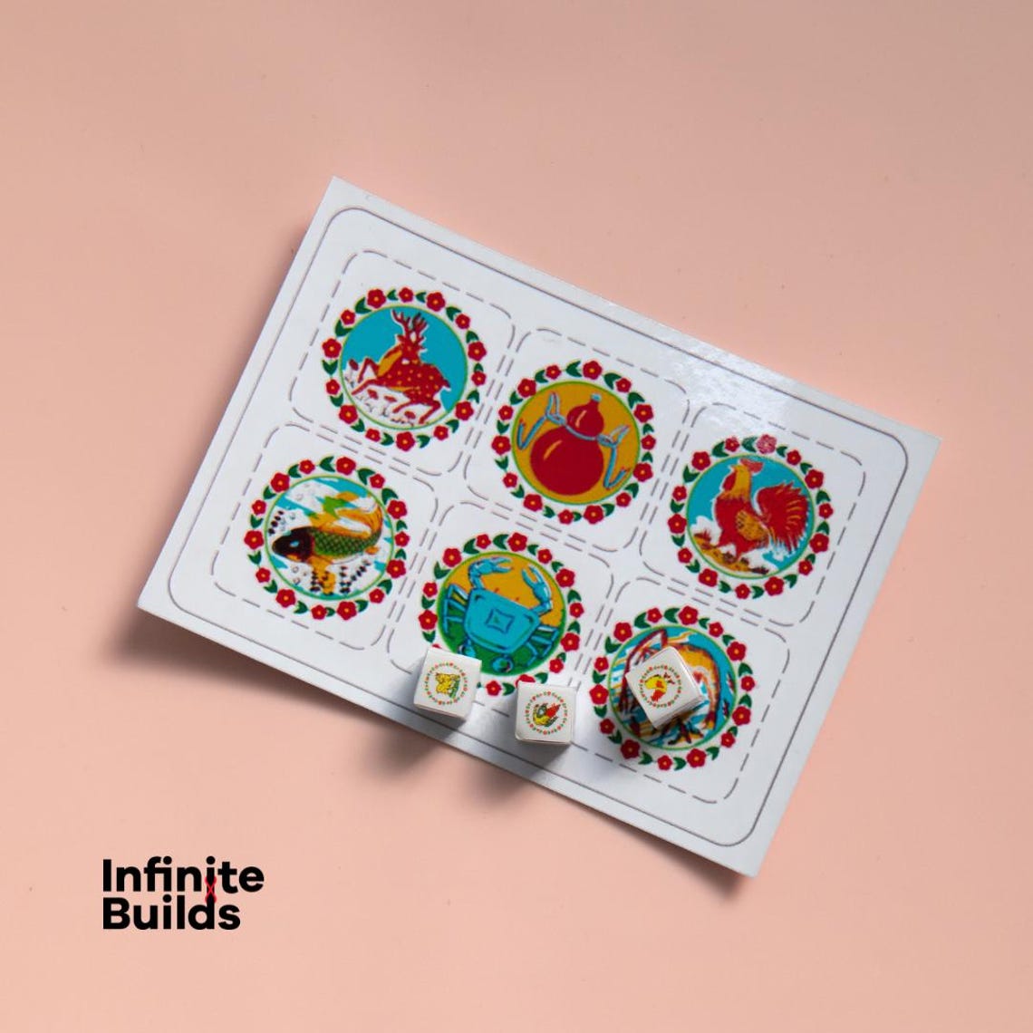 Mini Vietnamese Bầu Cua Cá Ngựa Game Set: Lunar New Year Gift - Etsy
