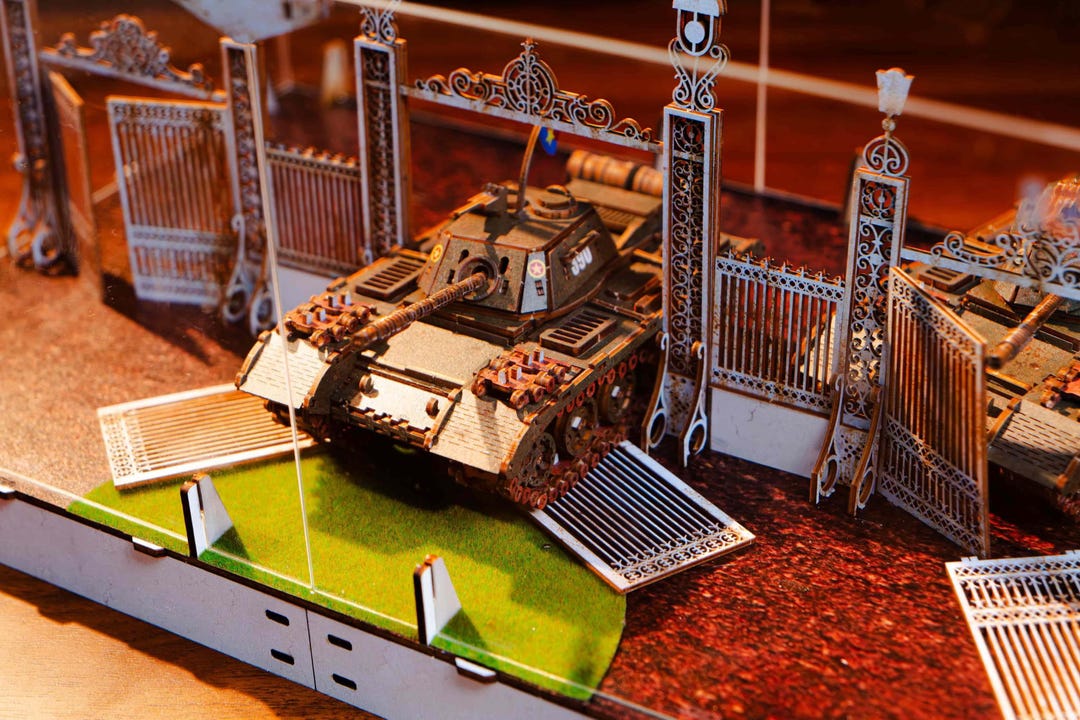 DIY Vietnam History Book Nook: Reunification Palace Diorama Model Kit ...