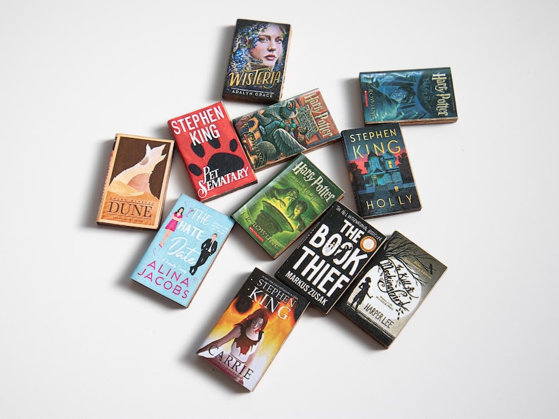 Printable 120 Miniature Book Covers | 1:12 Scale | Multiple Genres ...