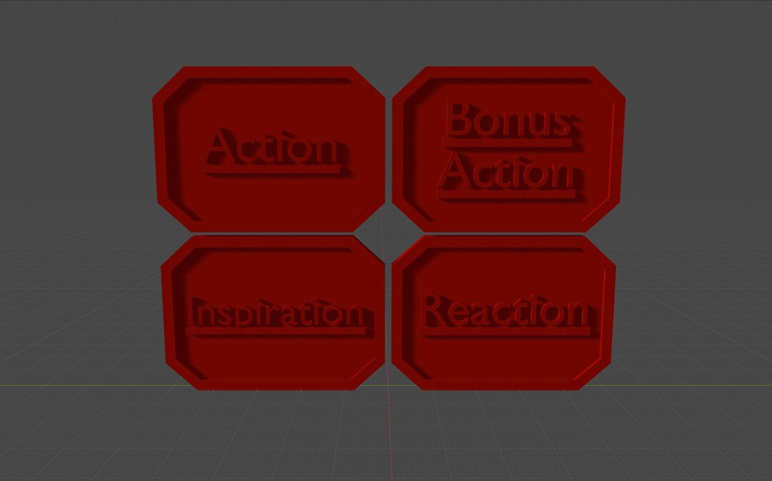 Dnd Action Coins | Resource Trackers | TTRP Turn Tokens - Etsy