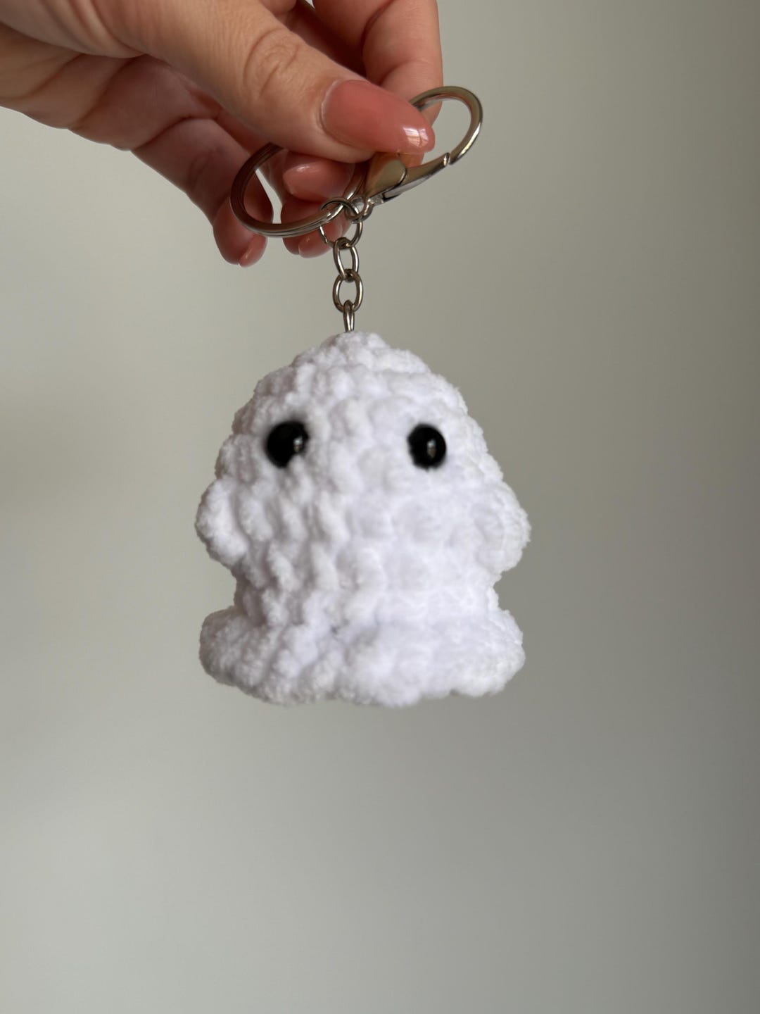 Mini Ghost Crochet Halloween Keyring - Etsy