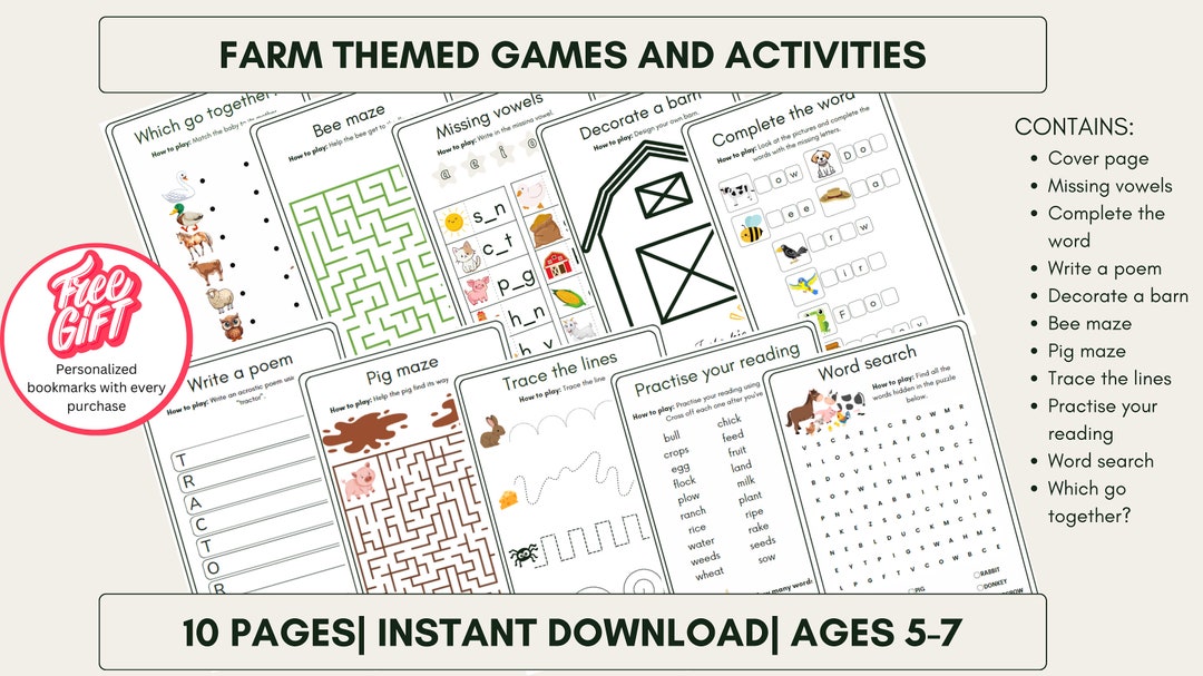 Printable Games and Activities for Kids Portable Games for Kids ...