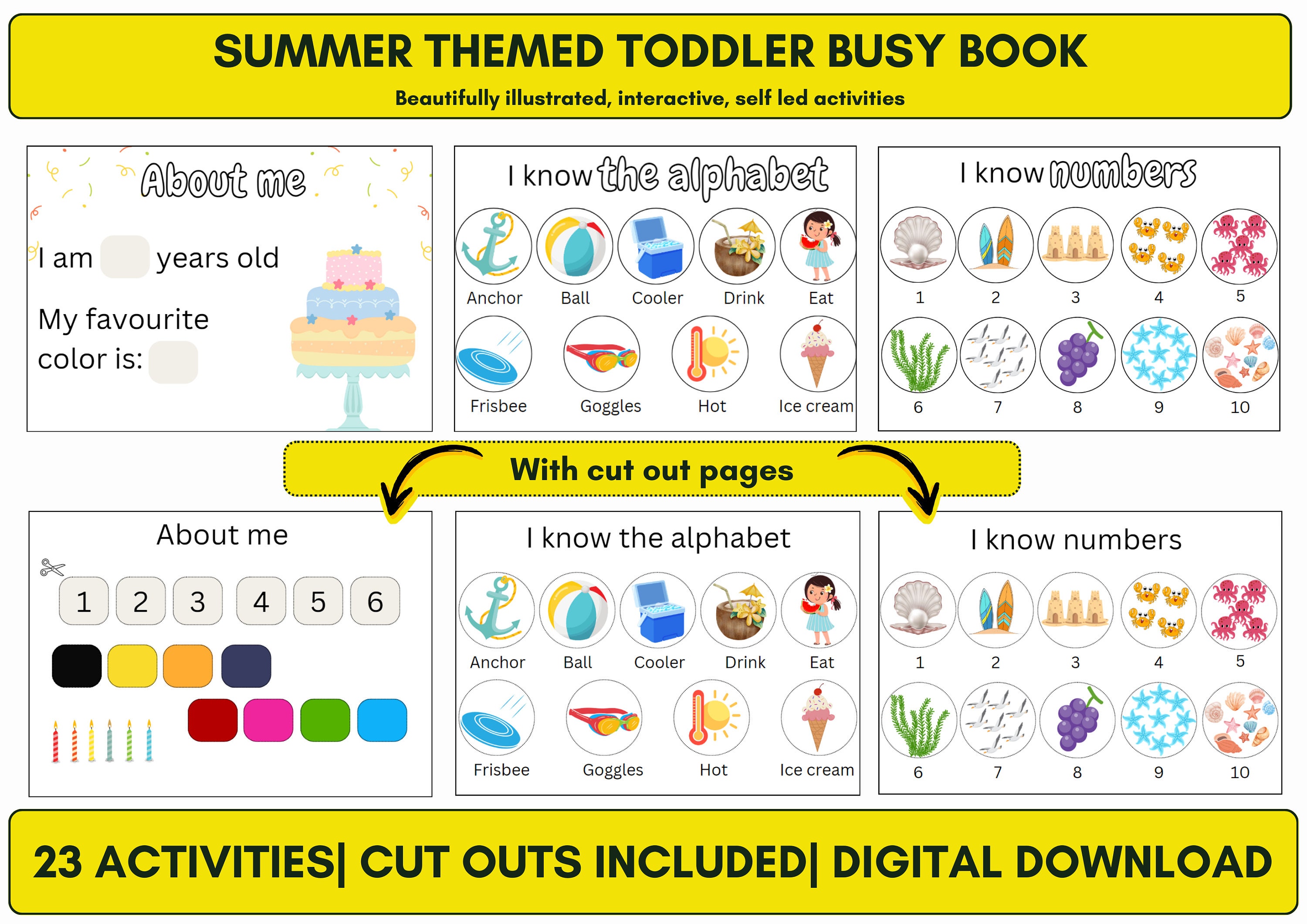 Busy Book Quiet Book Portable Games for Travel Games Interactive Play ...
