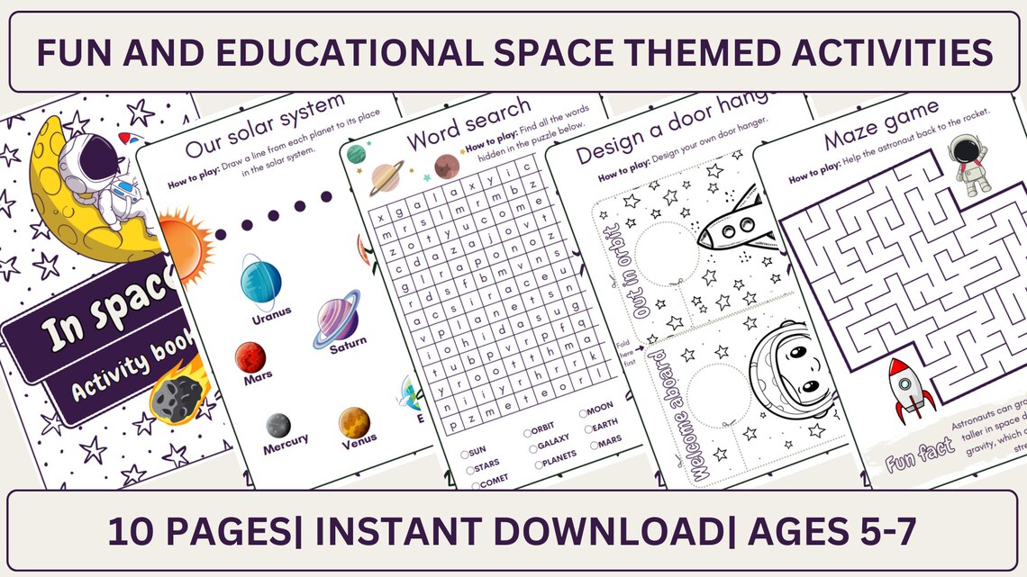 Printable Games and Activities for Kids Portable Games for Kids ...