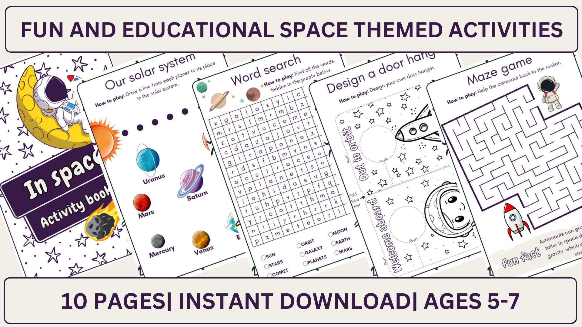 Printable Games and Activities for Kids Portable Games for Kids ...