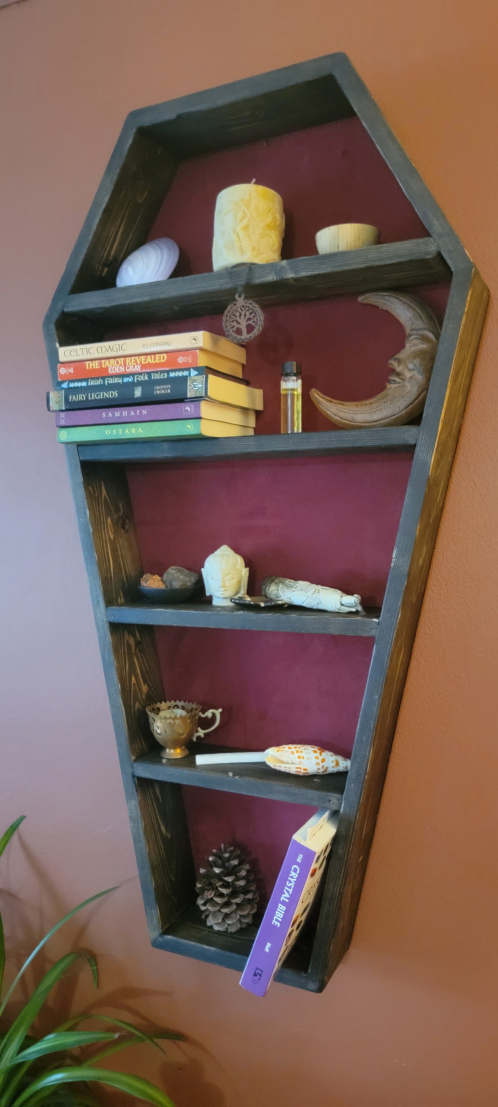 36" Pinch Toe Coffin Shelf - Etsy