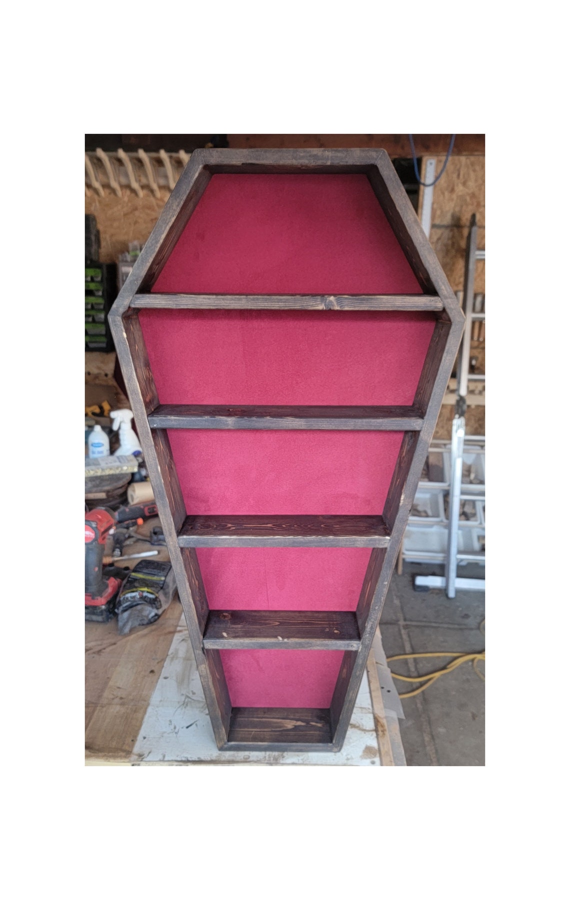 36" Pinch Toe Coffin Shelf - Etsy