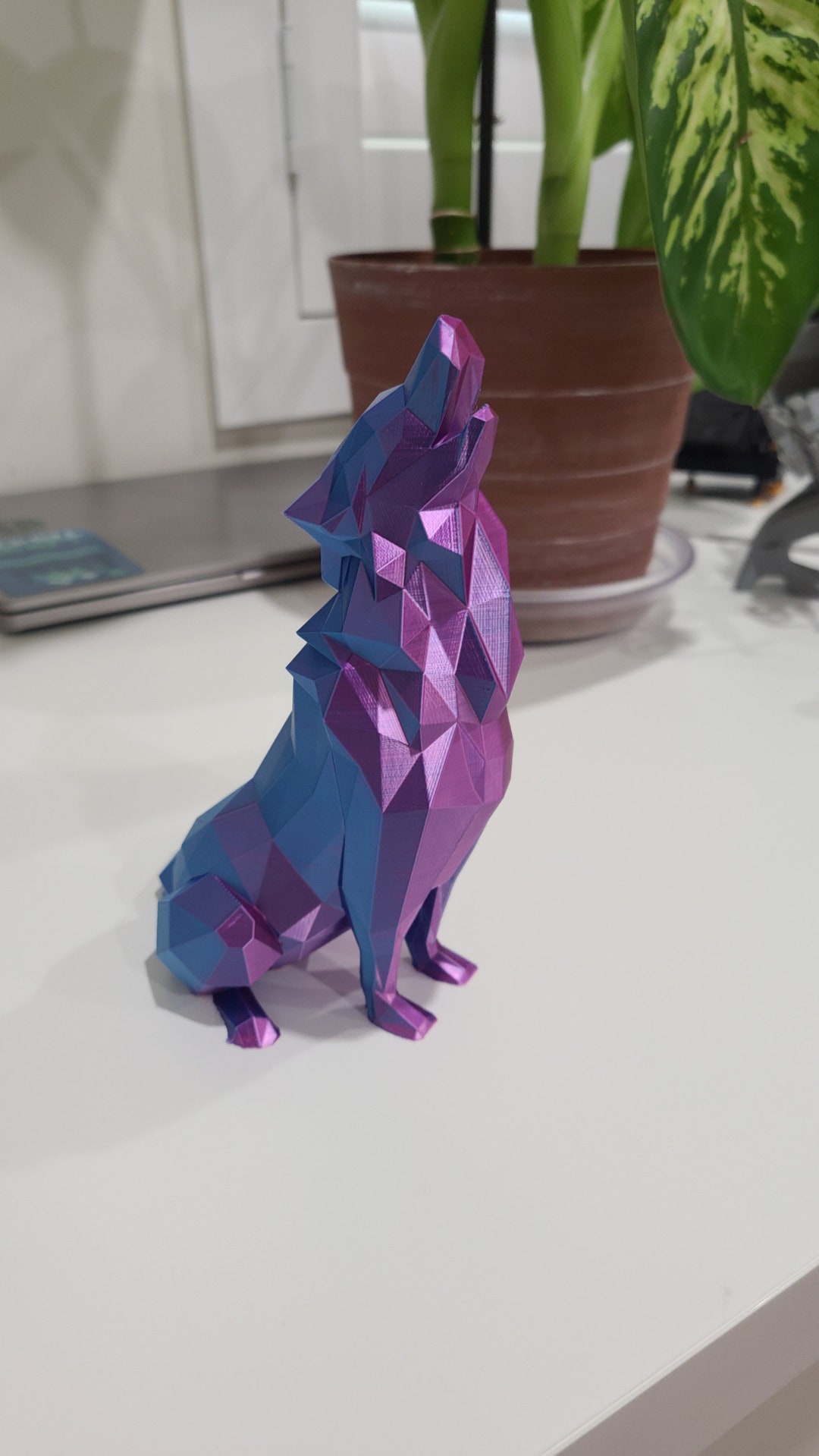 Dual Color 3D Printing Wolf - Etsy