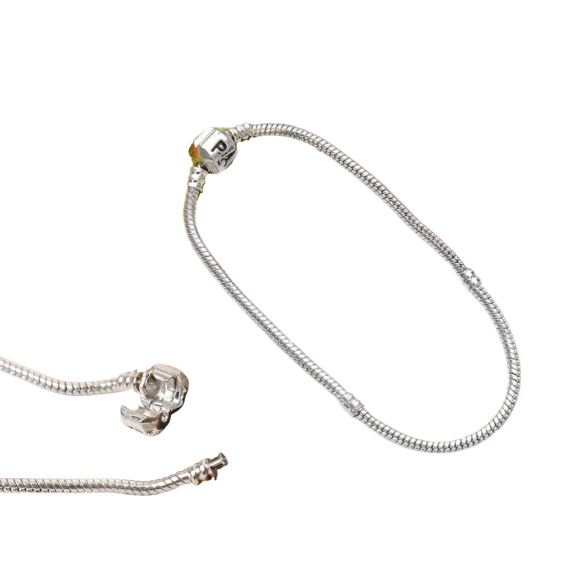 Pandora Moments Snake Chain Charm Bracelet, S925, Read Description DUPE ...