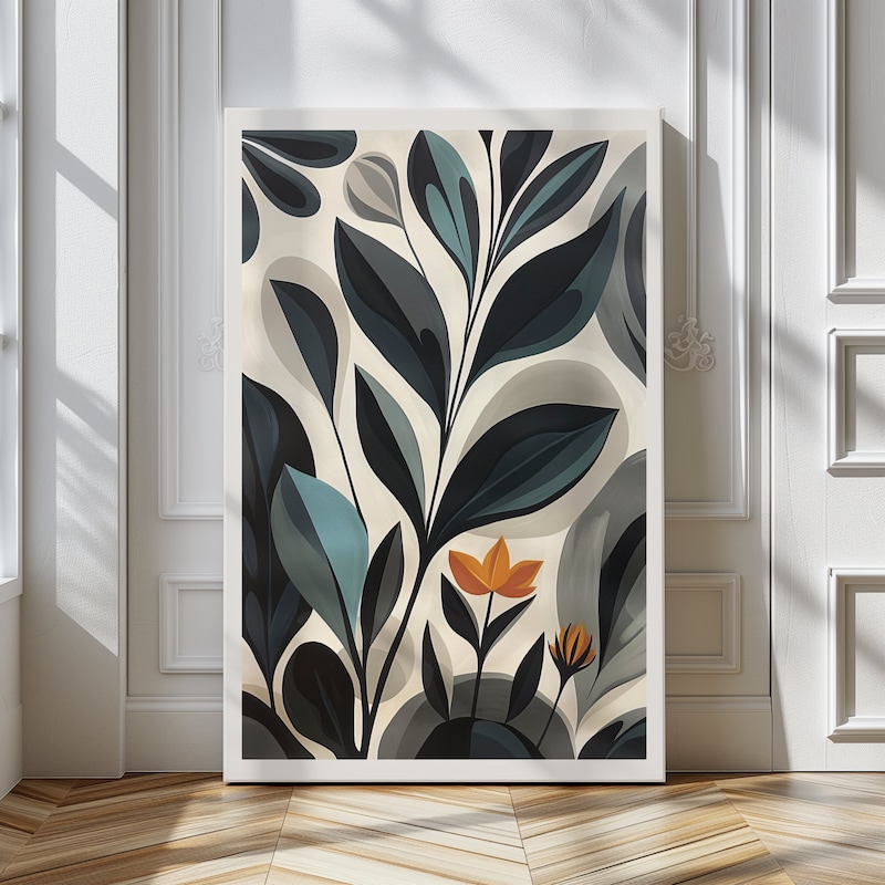 Large Floral Art - Etsy