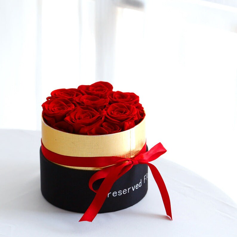 Preserved Flower Gift Box Valentine's Day Birthday Gift - Etsy