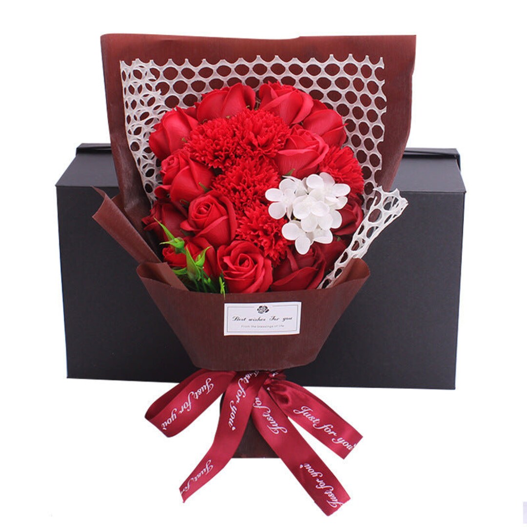 Rose Bouquet Gift Box Valentine's Day Gift - Etsy