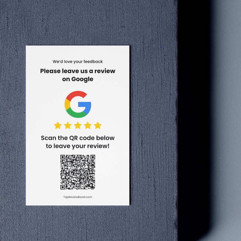 Google Review Sign - Etsy