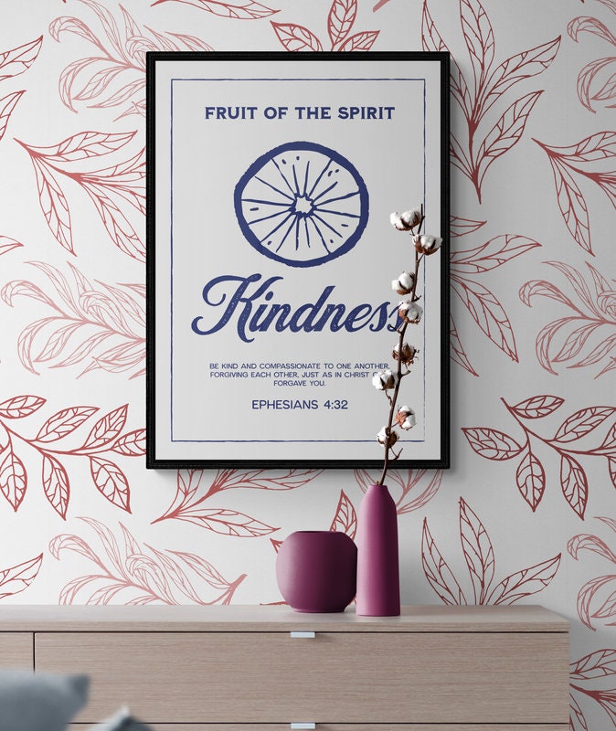 Ephesians 4:32 Fruit of Spirit Printable Wall Art, 6 Sizes, Christian ...