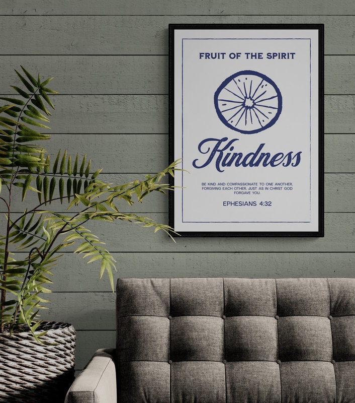 Ephesians 4:32 Fruit of Spirit Printable Wall Art, 6 Sizes, Christian ...