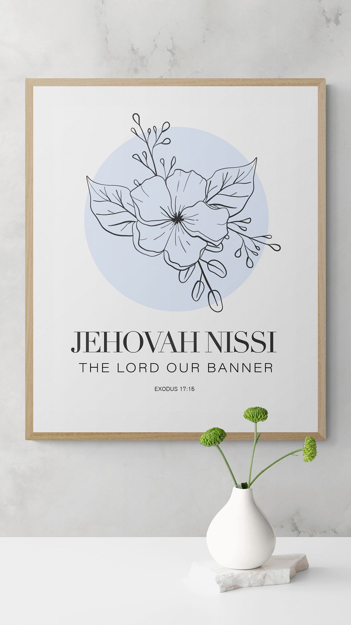 Nissi Printable Wall Art, Names of God, Christian Wall Art, Bible Verse ...