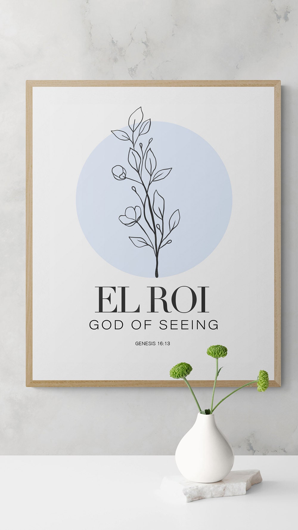 El Roi Printable, Hebrew Names of God, God of Seeing Genesis 16:13 ...