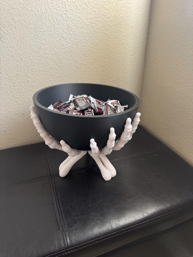 Skeleton Hand Candy Bowl Halloween Candy Bowl - Etsy