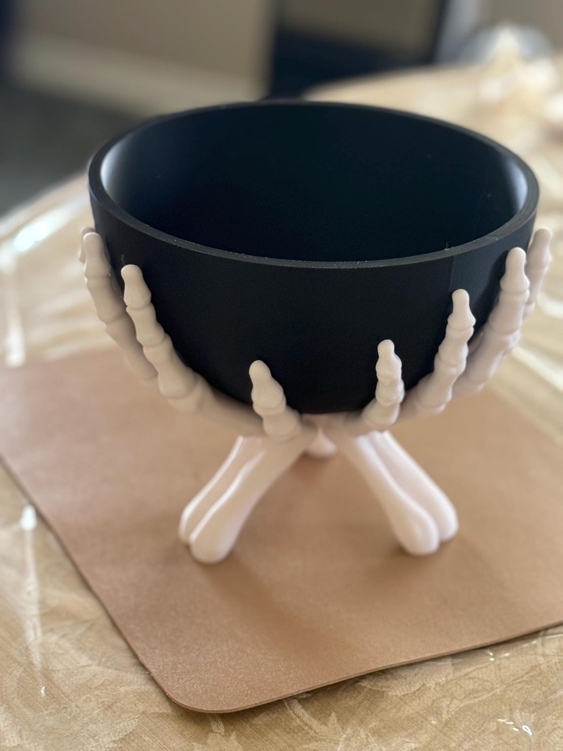 Skeleton Hand Candy Bowl Halloween Candy Bowl - Etsy