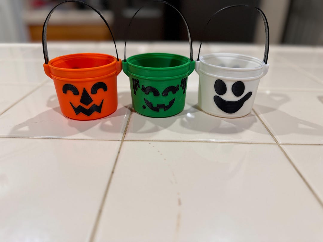 3d Printed Boo Buckets Mcspooky Inspired Buckets - Etsy
