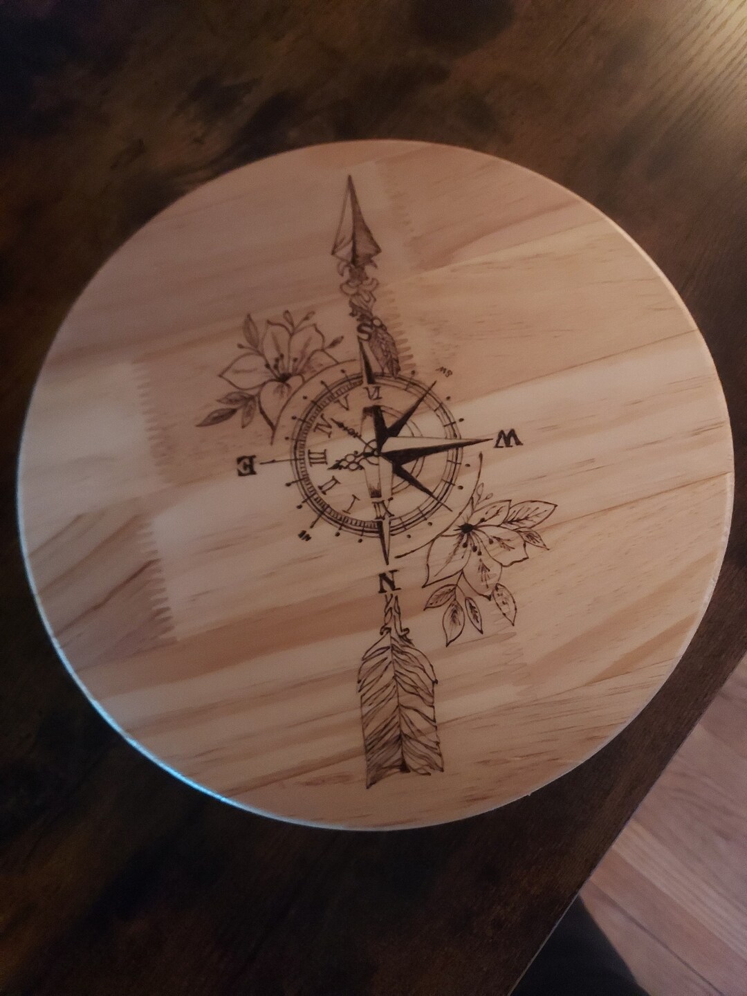 Wooden Lazy Susan Custom Design - Etsy