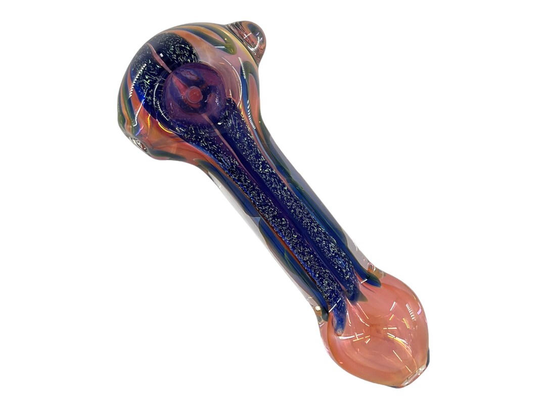 1 Piece 4 Inch Dichroic Glass Hand Pipes Gorgeous Pattern - Etsy