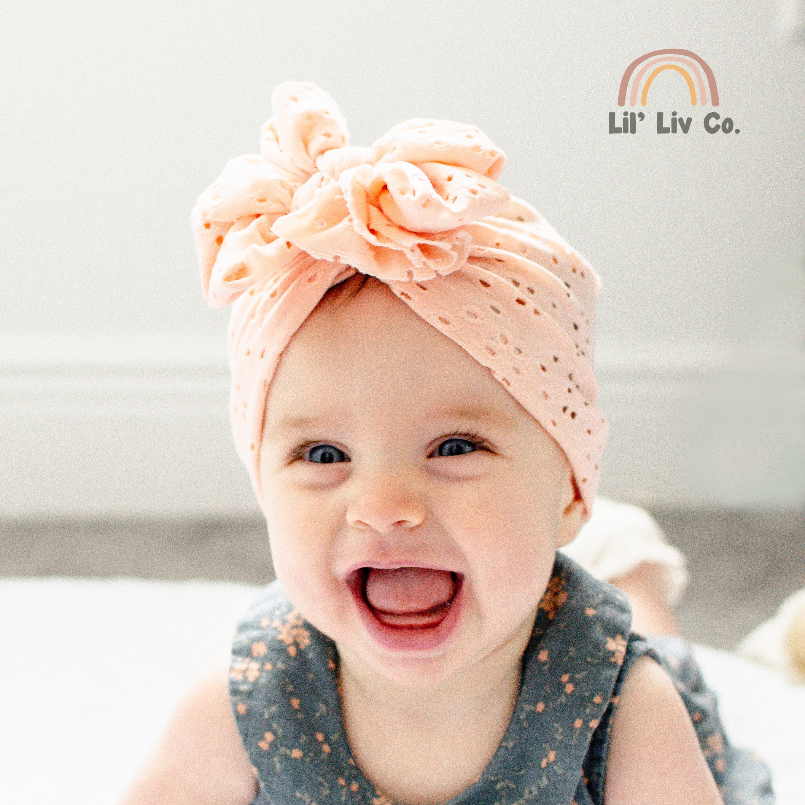 DARLA Baby Turban Headwrap Hat, Messy Bow, Toddler, Kid, Girl, Newborn ...