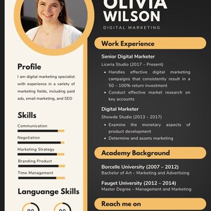 Editable Resume Templates, 10 Professional Resume Templates, Digital ...