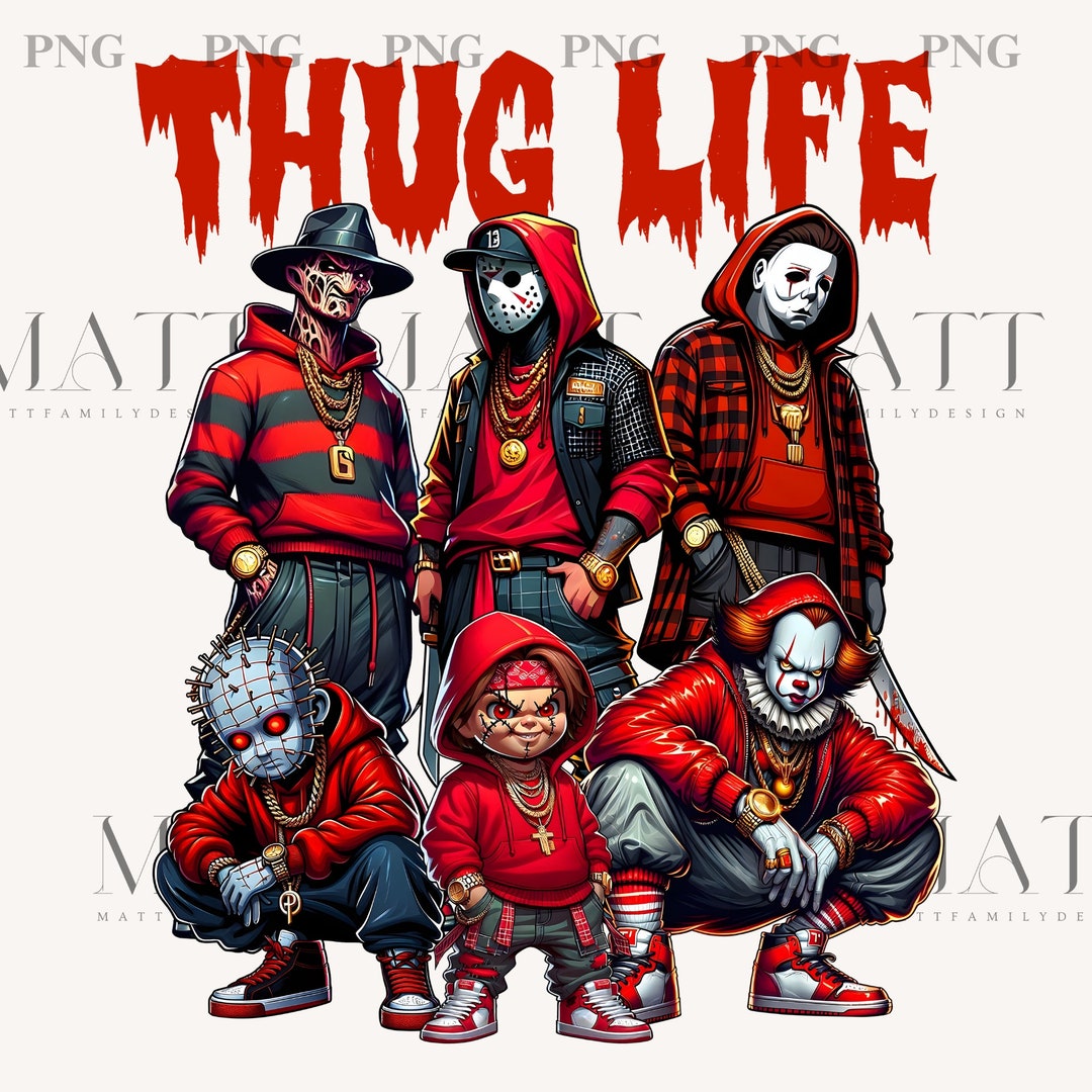 Thug Life Horror Movie Png, Halloween Horror Characters Png, Friends ...