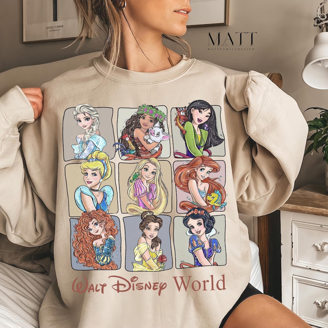 Retro Disney Princess Shirt, Vintage Disney Princess , Disney Family ...