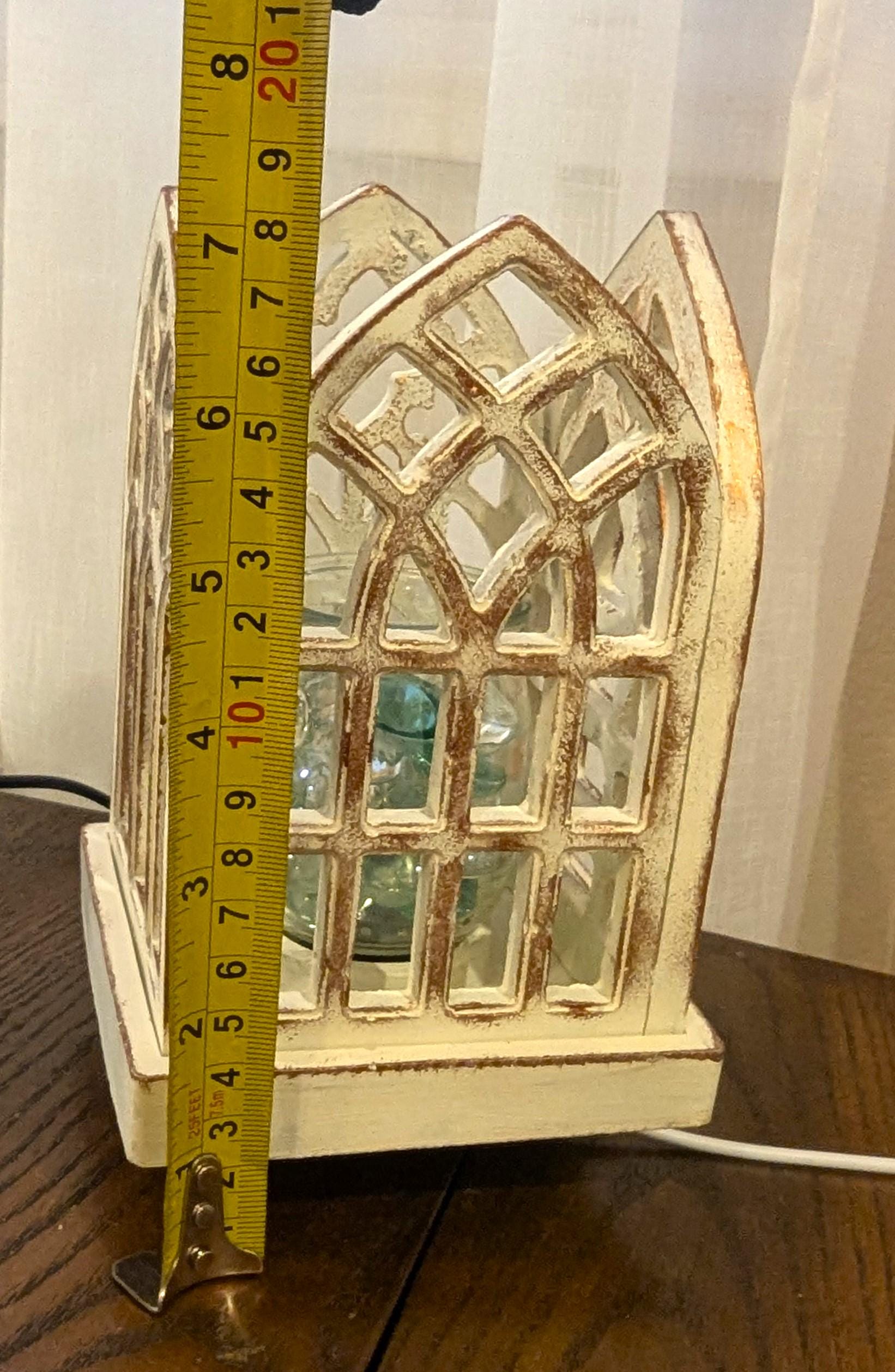 Gothic-inspired USB Lamp With Hand-painted Cement and Gemstone Light ...