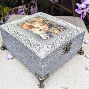 Handmade Fantasy Art Jewelry Box: Silver Vintage Keepsake Storage - Etsy