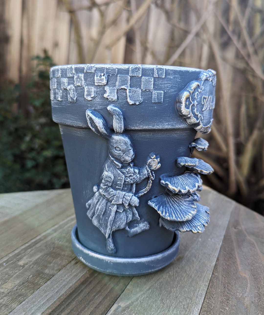 Alice in Wonderland Flower Pot Ready to Ship, Alice in Wonderland ...