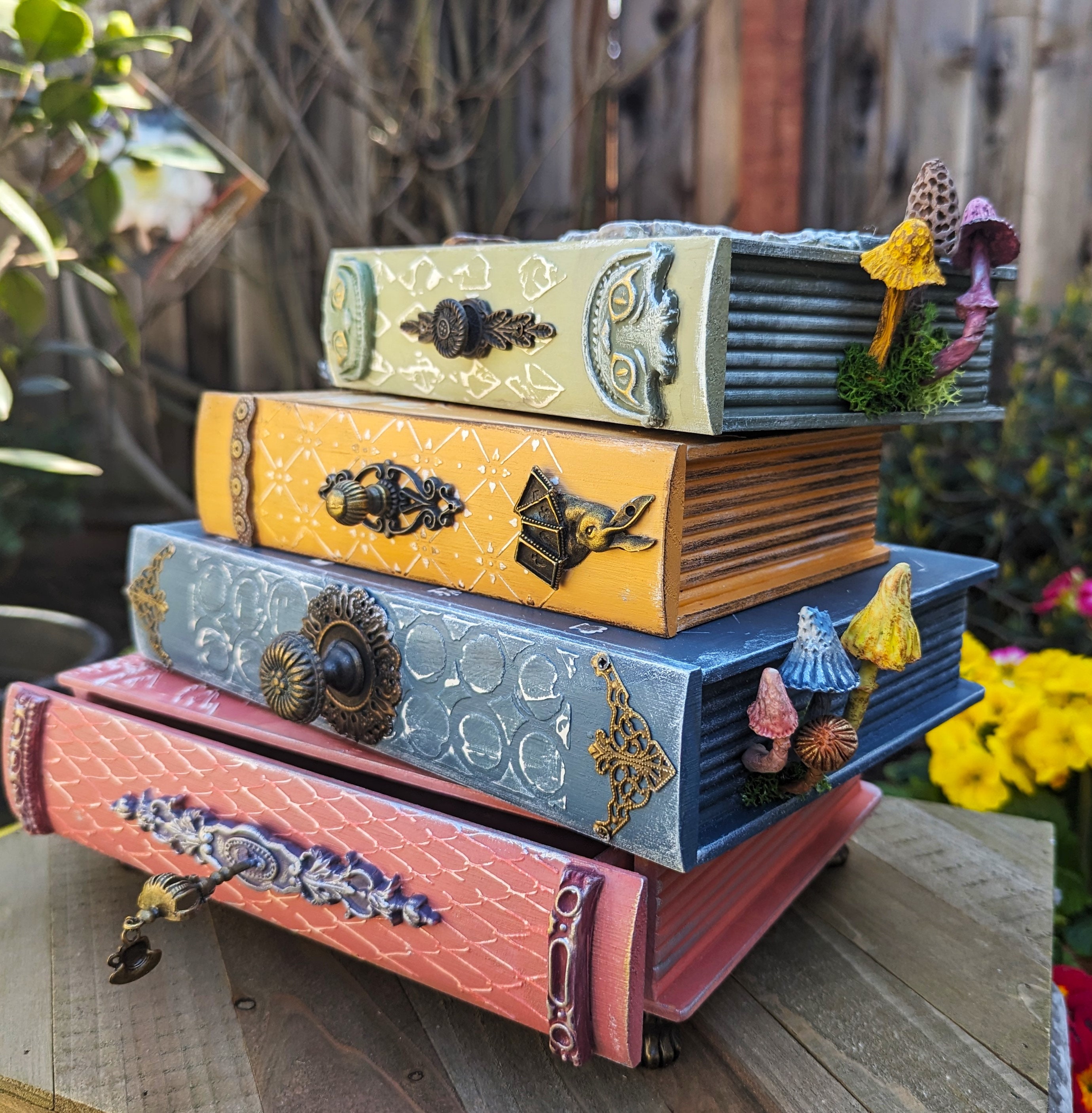 Chest of Drawers, Apothecary Cabinet, Book Shape Box, Trinket Book Box ...