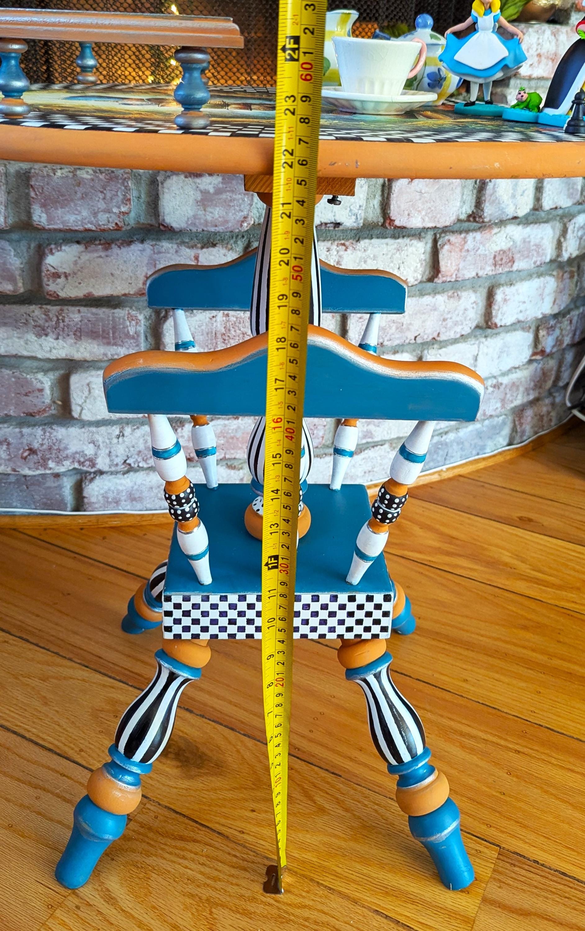 Hand-painted Vintage Table – Game or Coffee Table With Whimsical ...