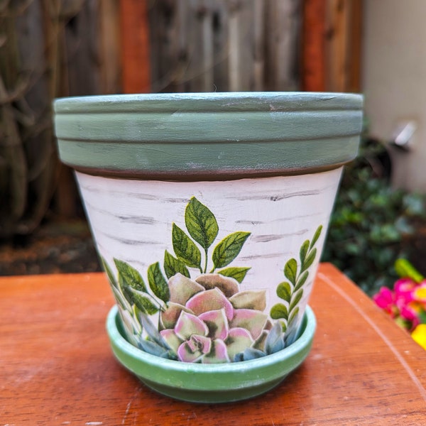 Decoupage Flowers - Etsy