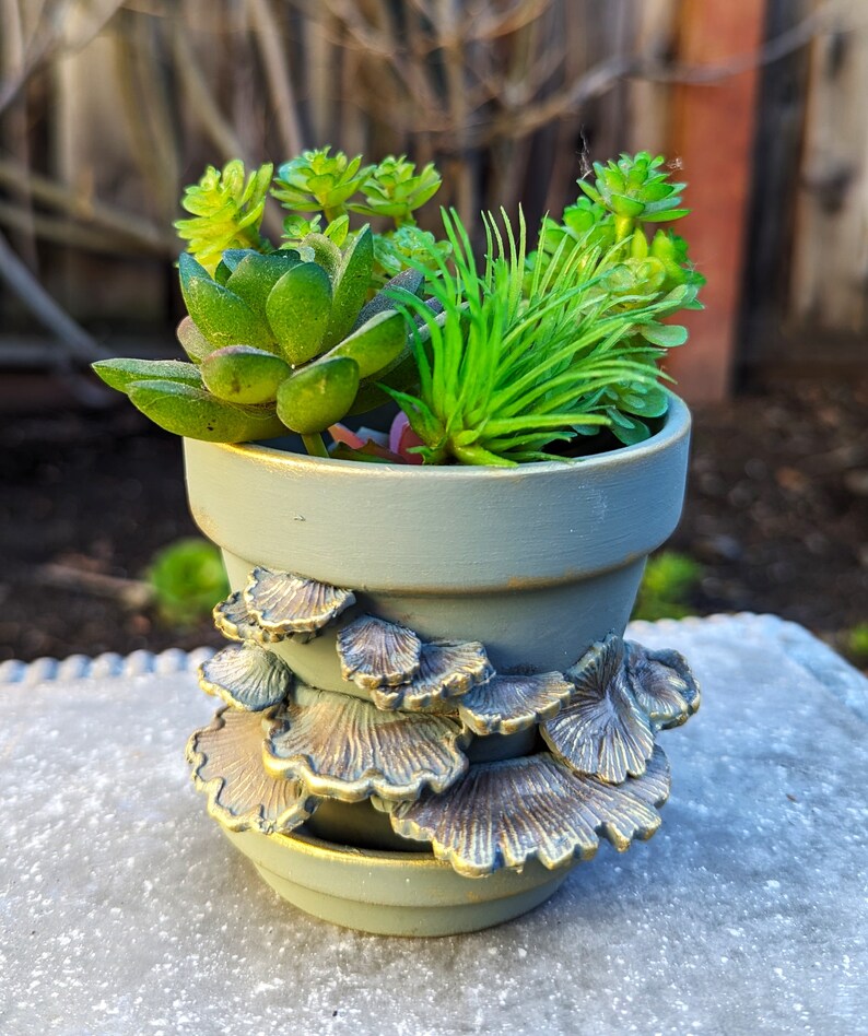 Decorated Flower Pot Ready to Ship, Succulent Pot, Floral Planter ...