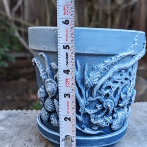 Flower Pot Ready to Ship, Nautical Pot, Pair Matching Pot, Floral ...