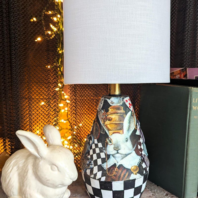 Rabbit Lamp - Etsy