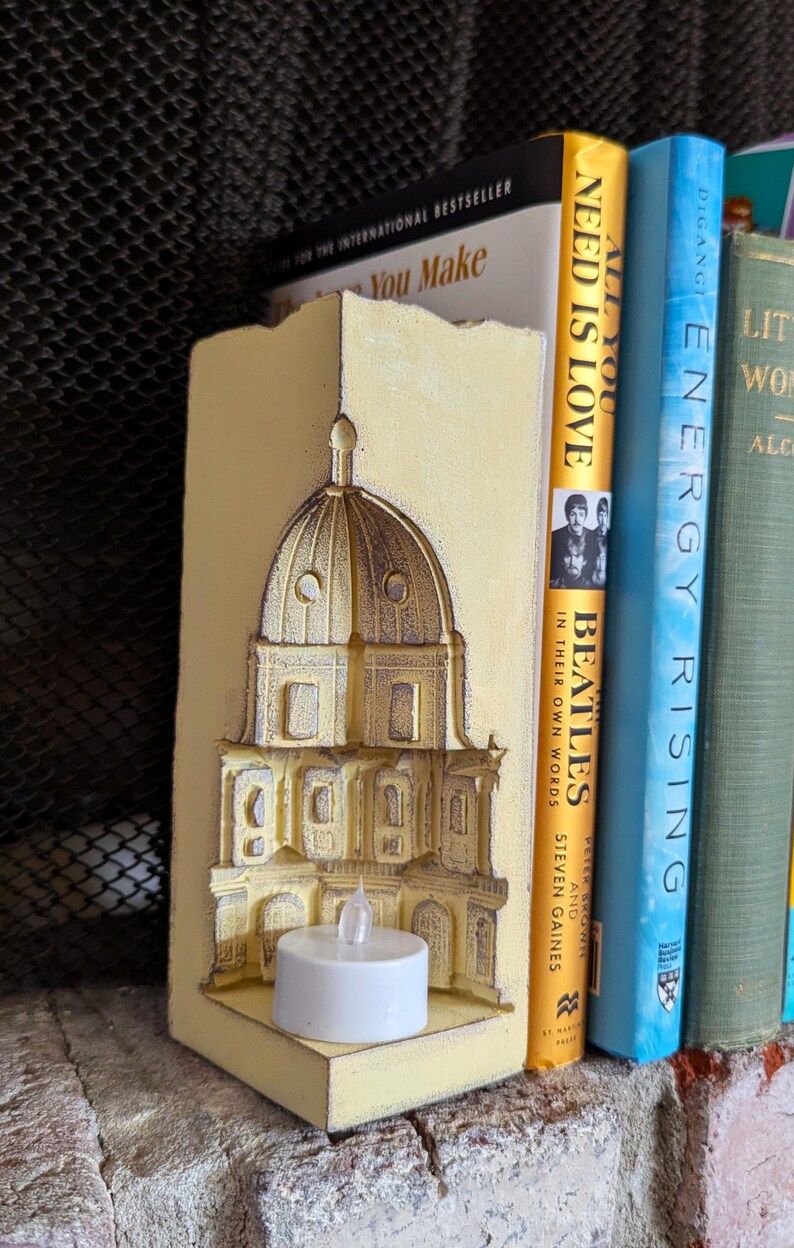 Concrete Bookends – Architectural Dome Design, Heavy Book Stoppers ...