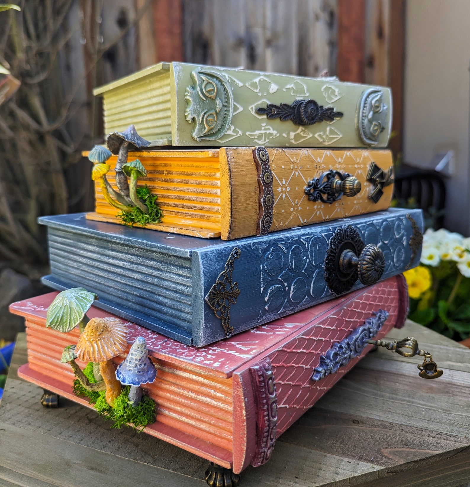 Chest of Drawers, Apothecary Cabinet, Book Shape Box, Trinket Book Box ...